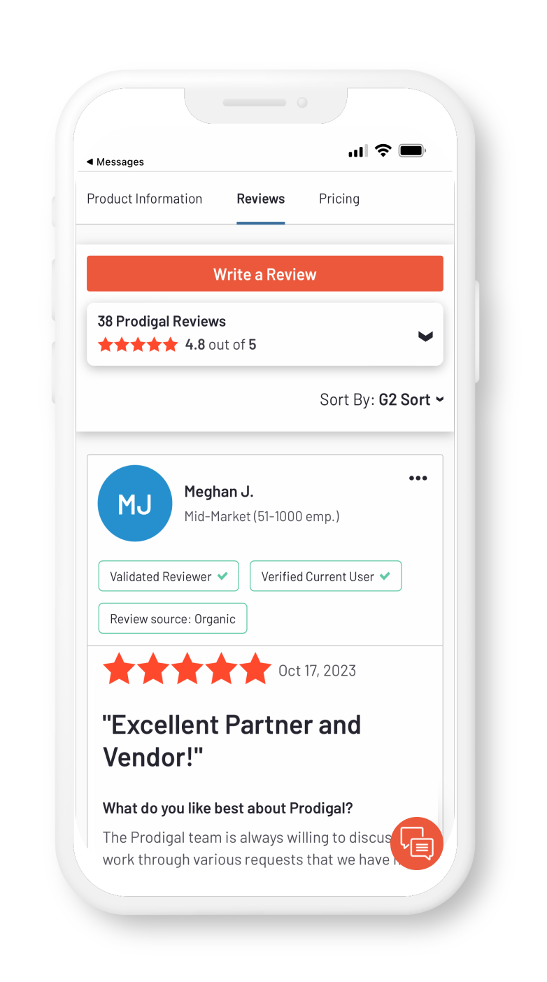 Prodigal AI for consumer finance